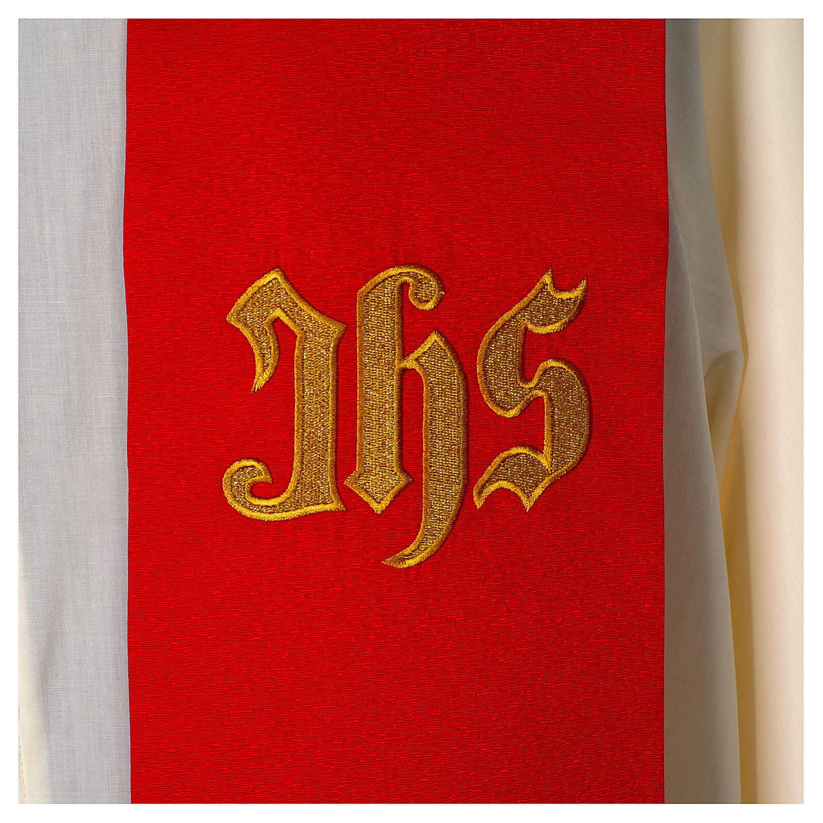 Overlay stole with IHS symbol on left side | online sales on HOLYART.com