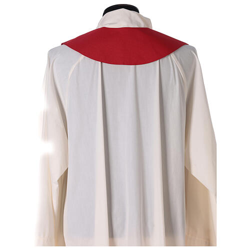 Machine embroidered polyester stole with fringe Gamma | online sales on ...