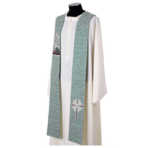Stole with Eucharistic symbols, 4 liturgical colours | online sales on ...