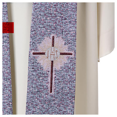 Stole Eucharistic symbols background 4 liturgical colors | online sales ...