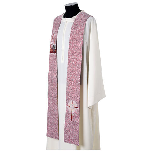 Stole Eucharistic symbols background 4 liturgical colors | online sales ...