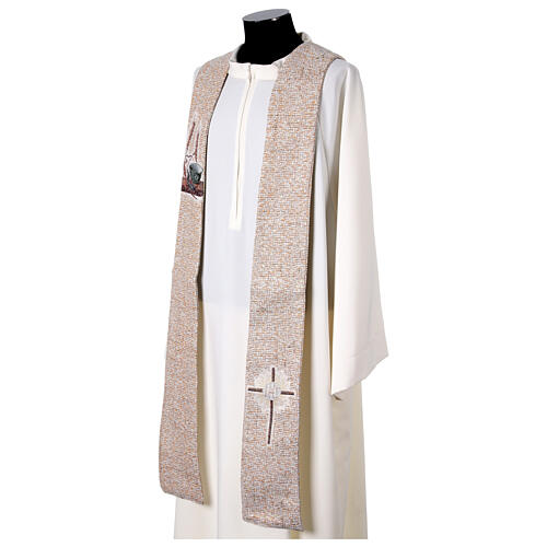 Stole Eucharistic symbols background 4 liturgical colors | online sales ...