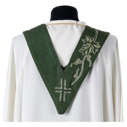 Pointed stole with symbols of wheat and grapes in 4 colors | online ...