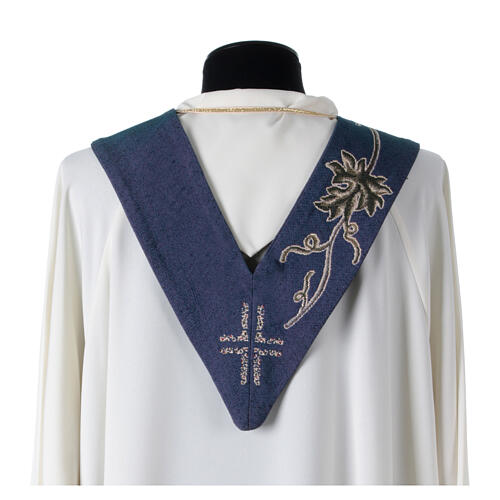 Pointed stole with symbols of wheat and grapes in 4 colors | online ...