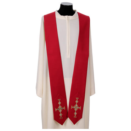 Chasuble 100% pure wool 4 color star stole | online sales on HOLYART.com
