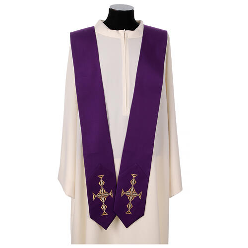 Chasuble 100% pure wool 4 color star stole | online sales on HOLYART.com
