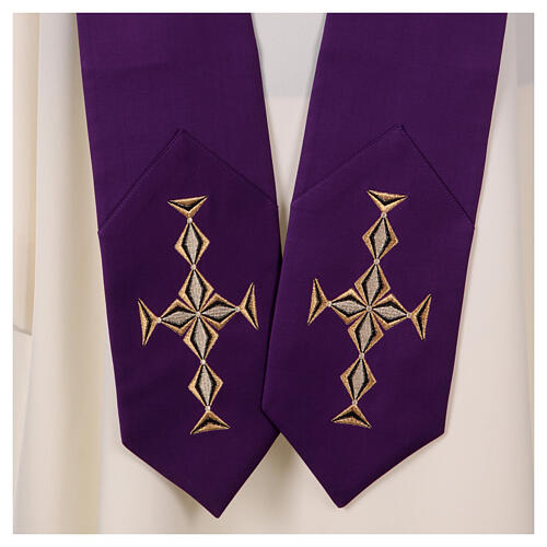Chasuble 100% pure wool 4 color star stole | online sales on HOLYART.com