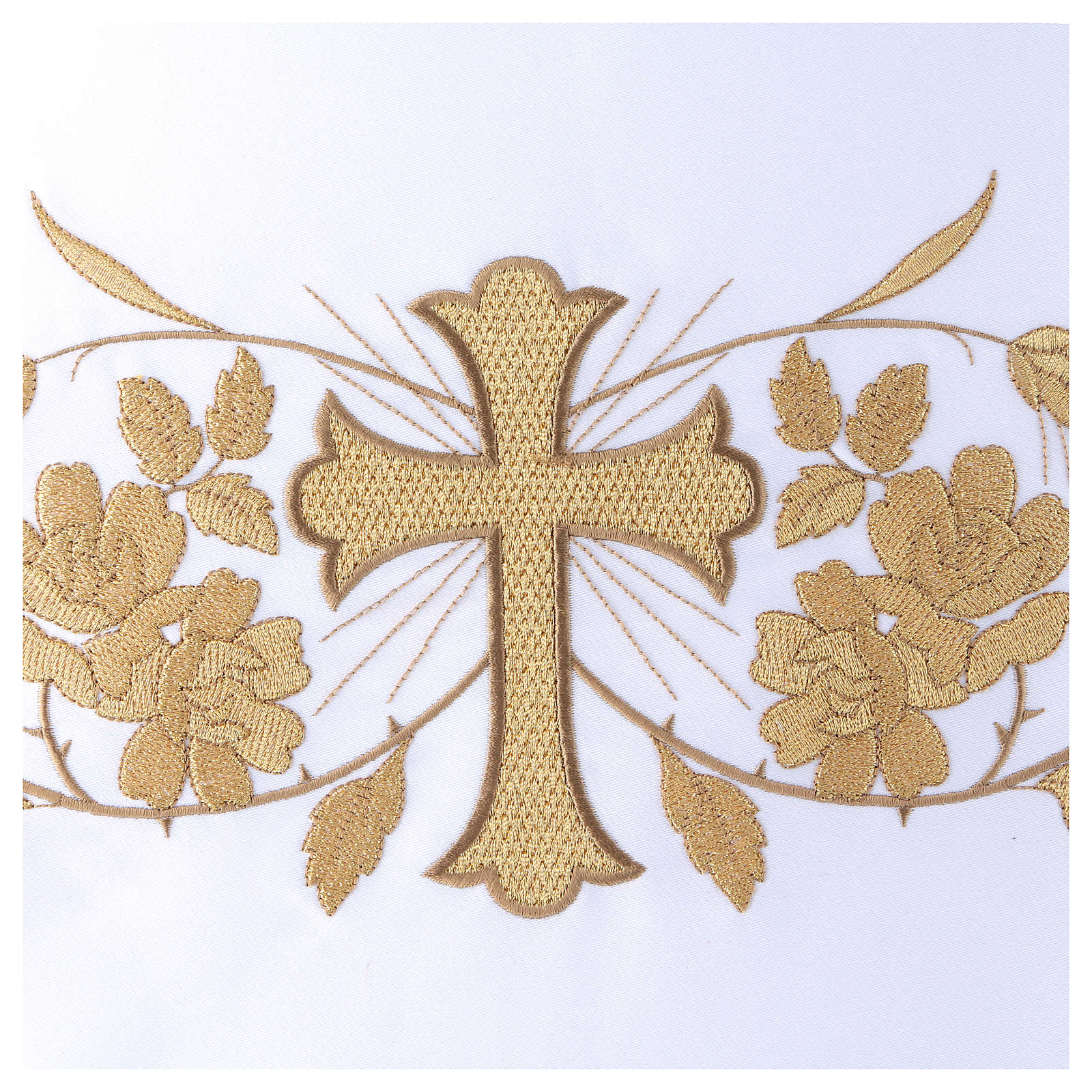 Cloth For Altar 165x300 Cm With Golden Finish And Embroidery Online Cloth For Altar 165x300 Cm With Golden Finish And Embroidery Online