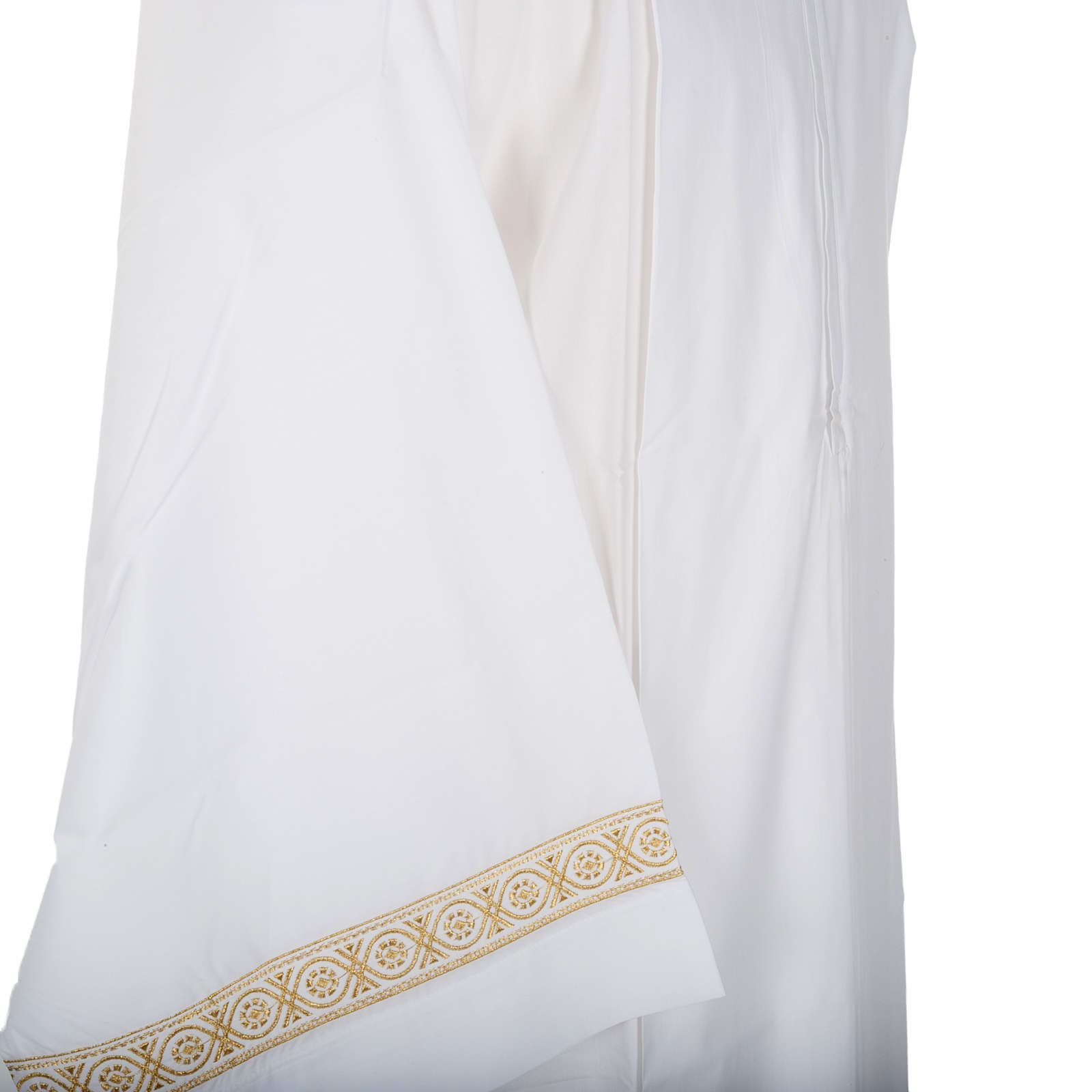 Cotton Alb with embroidered decorations | online sales on HOLYART.com