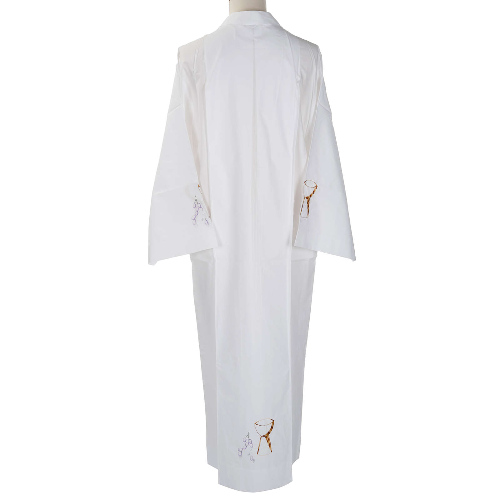 Catholic Alb with chalice and grapes, wool | online sales on HOLYART.com