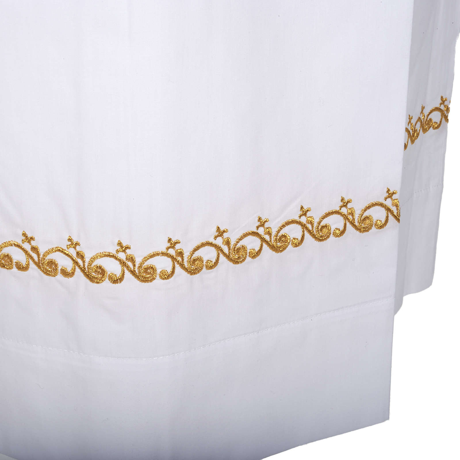 Clergy Alb with gold embroidery in wool | online sales on HOLYART.com