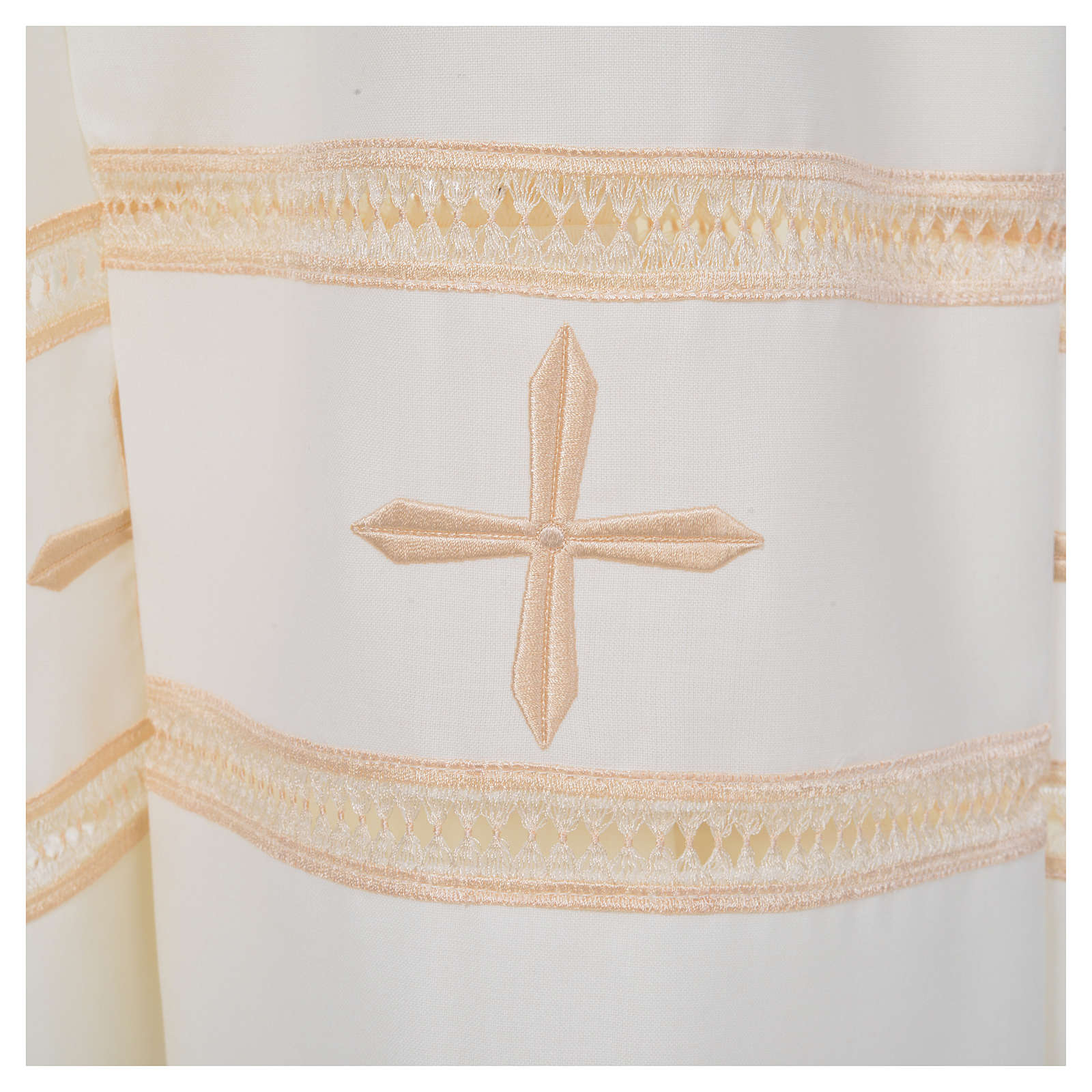 Clergy Alb in polyester and wool,ivory color, gigliuccio, | online ...