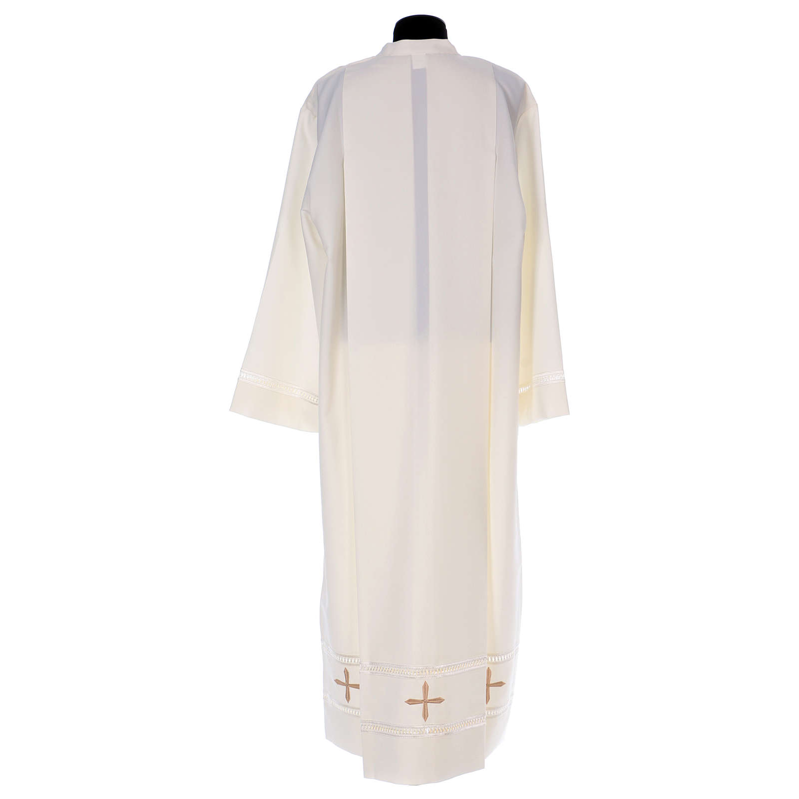 Clergy Alb with shoulder zipper in polyester with gigliuccio | online ...