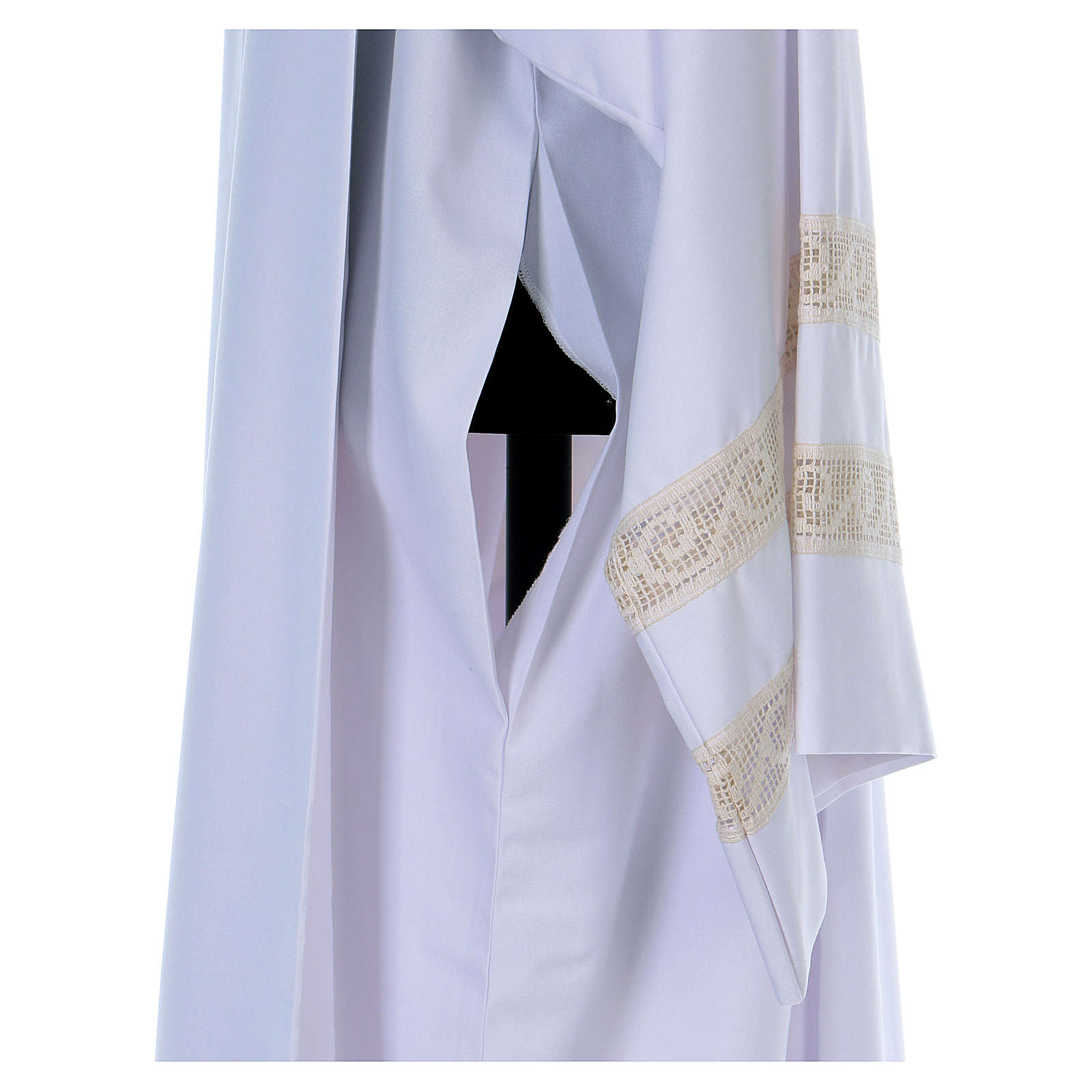 Catholic Alb with double partition and embroidered cross in | online ...