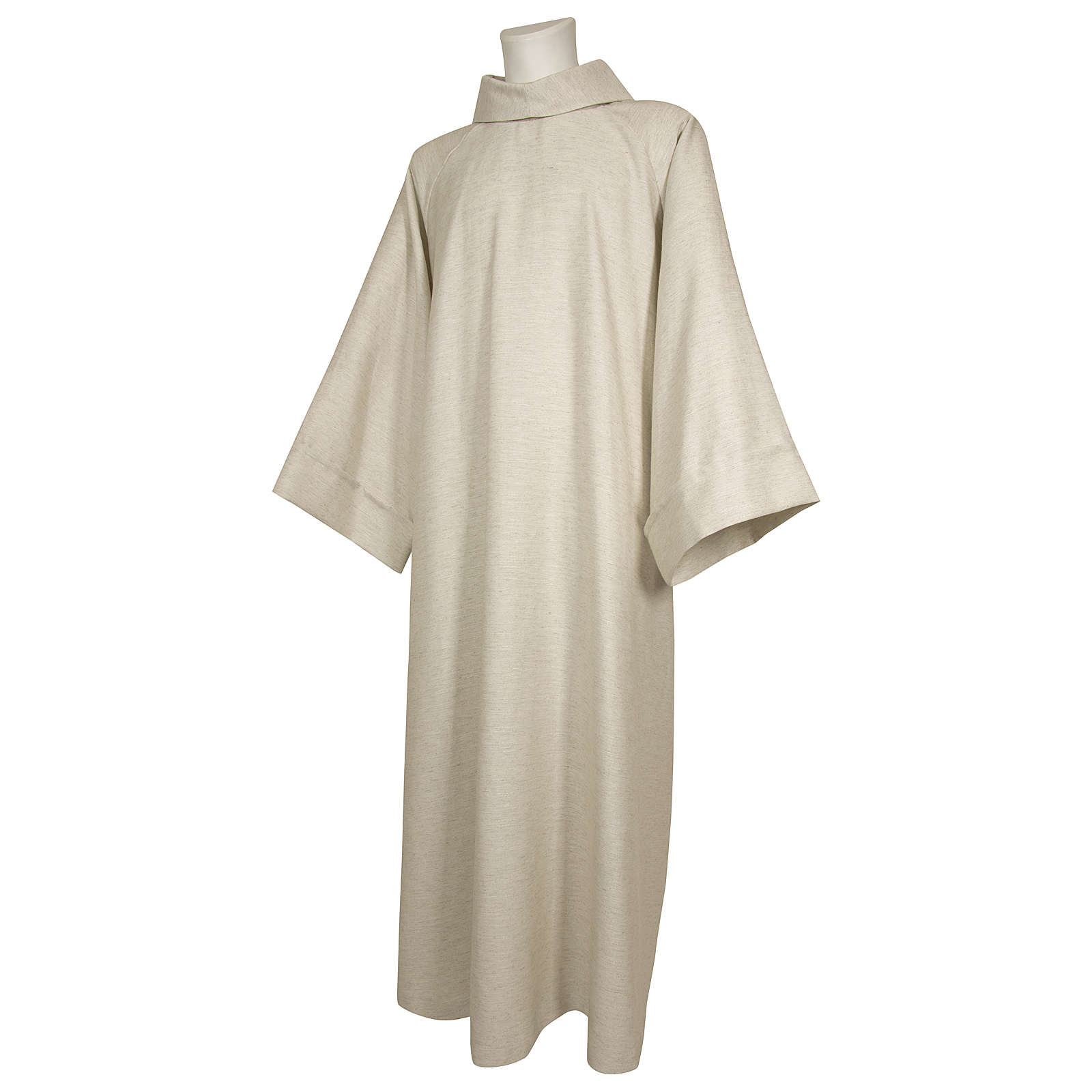 Catholic Alb in viscose with collar, flared cowl model | online sales ...