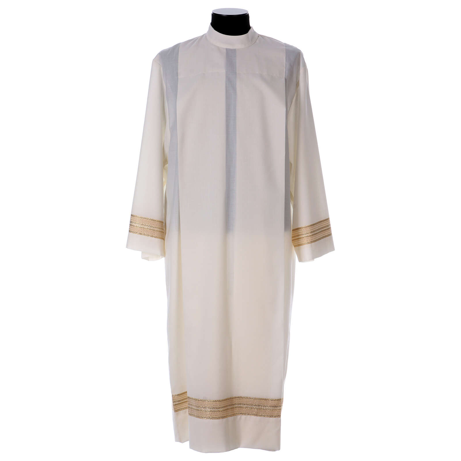 Priest alb in ivory with shoulder zipper, 55% polyester 45% | online ...