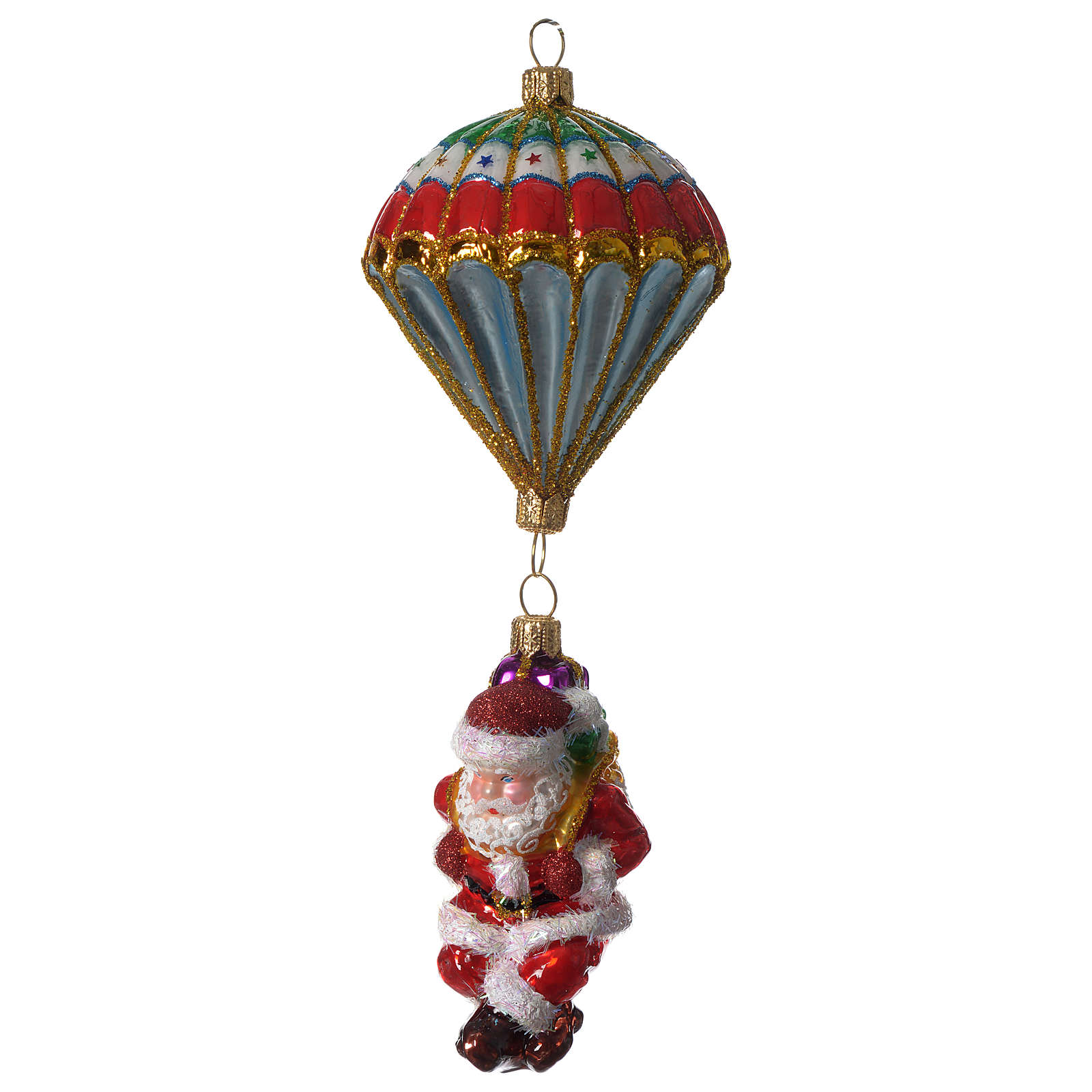 Santa Claus with Parachute Christmas tree decoration | online sales on ...