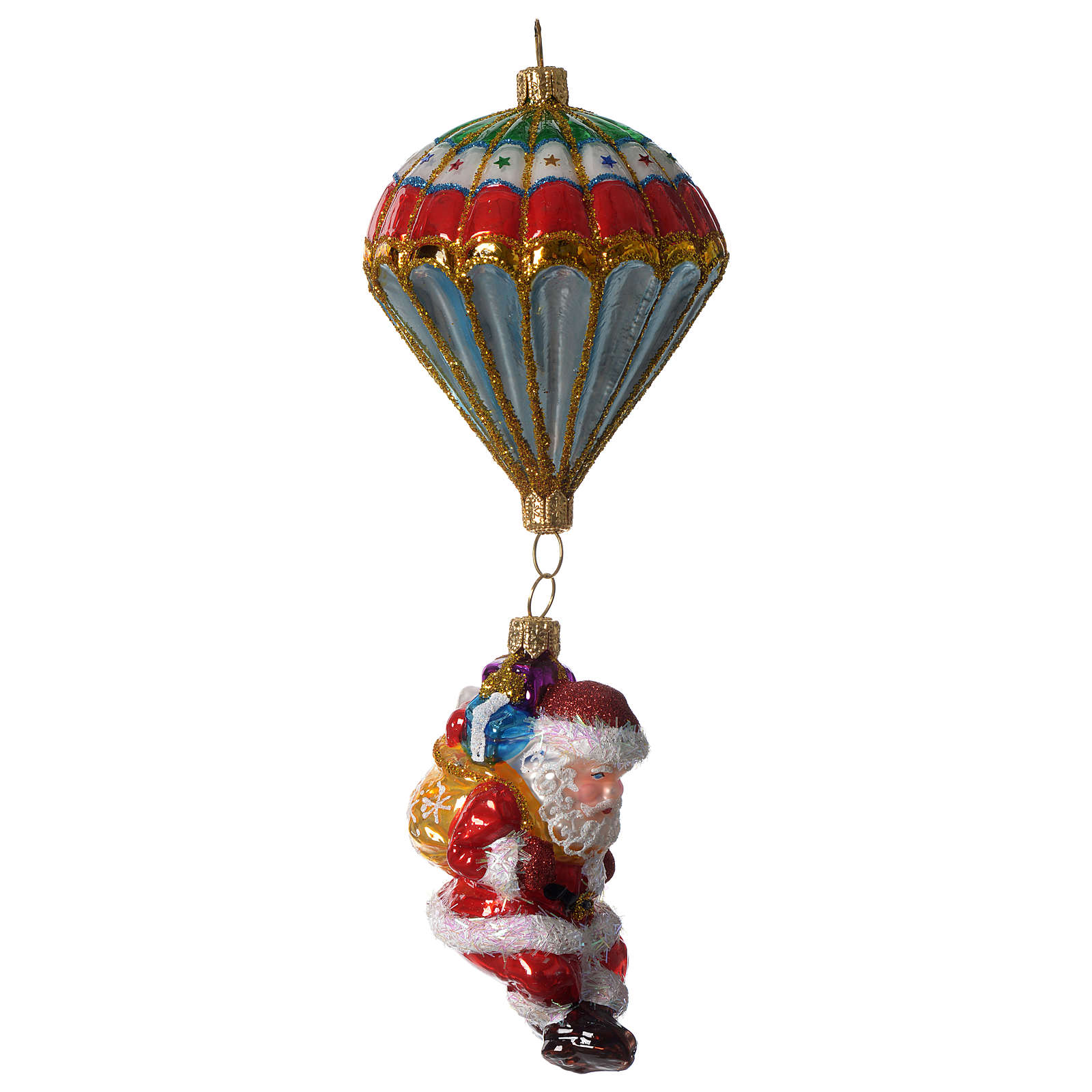 Santa Claus with Parachute Christmas tree decoration | online sales on ...
