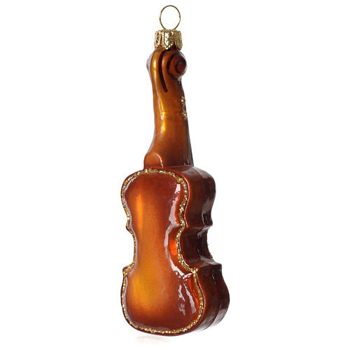 Violin, Christmas tree decoration in blown glass | online sales on ...