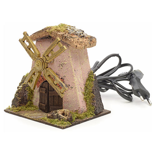 Pink wind mill for nativities 13x11x12cm | online sales on HOLYART.com