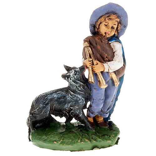 Nativity set figurine Piper and dog 10cm | online sales on HOLYART.com