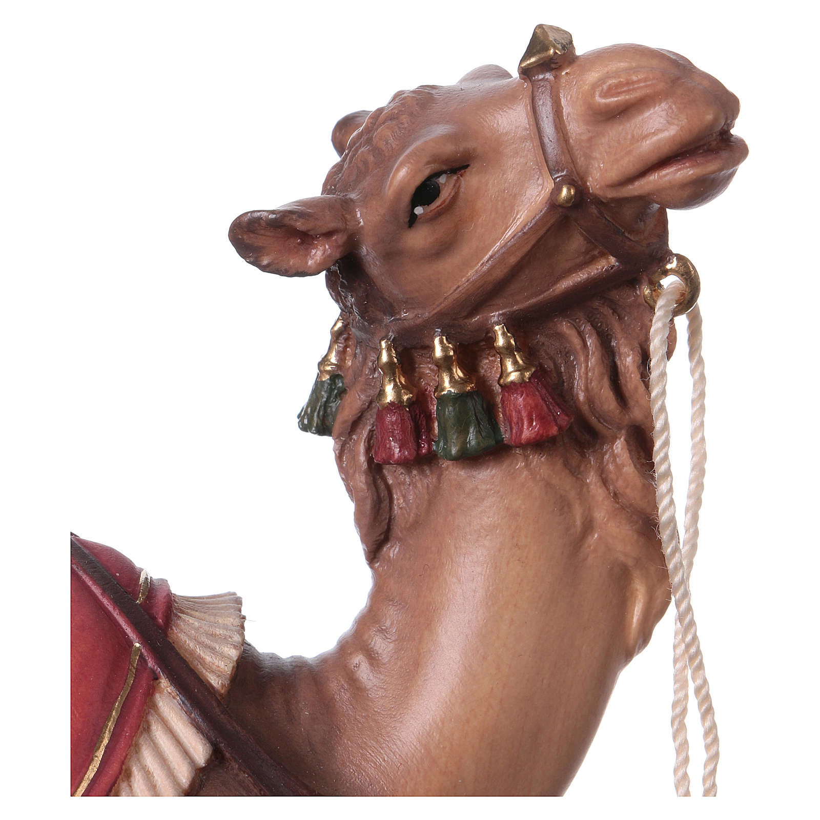 Standing camel for Original Nativity scene in painted wood, | online ...