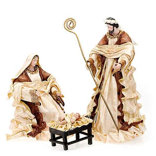 Ivory and brown nativity, 41cm | online sales on HOLYART.com