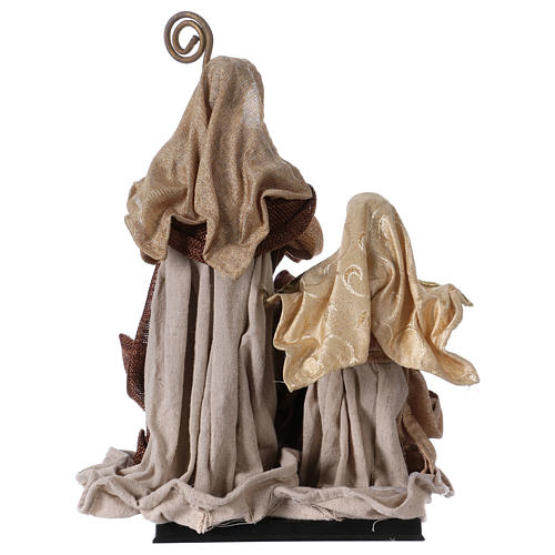 Nativity Scene 30 cm brown and gold color | online sales on HOLYART.com