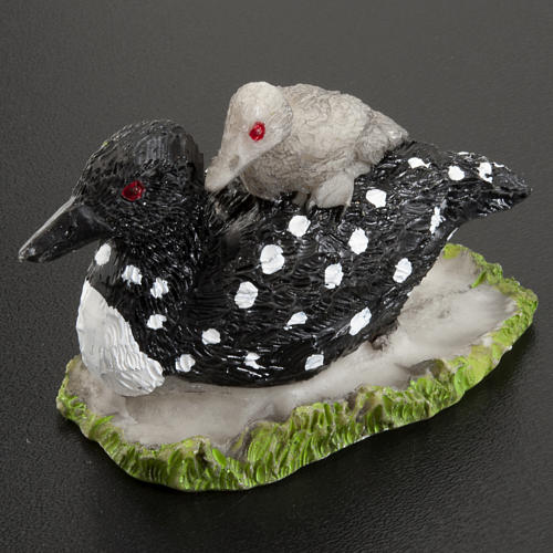 Nativity figurines, duck with duckling in resin, 14cm | online sales on ...