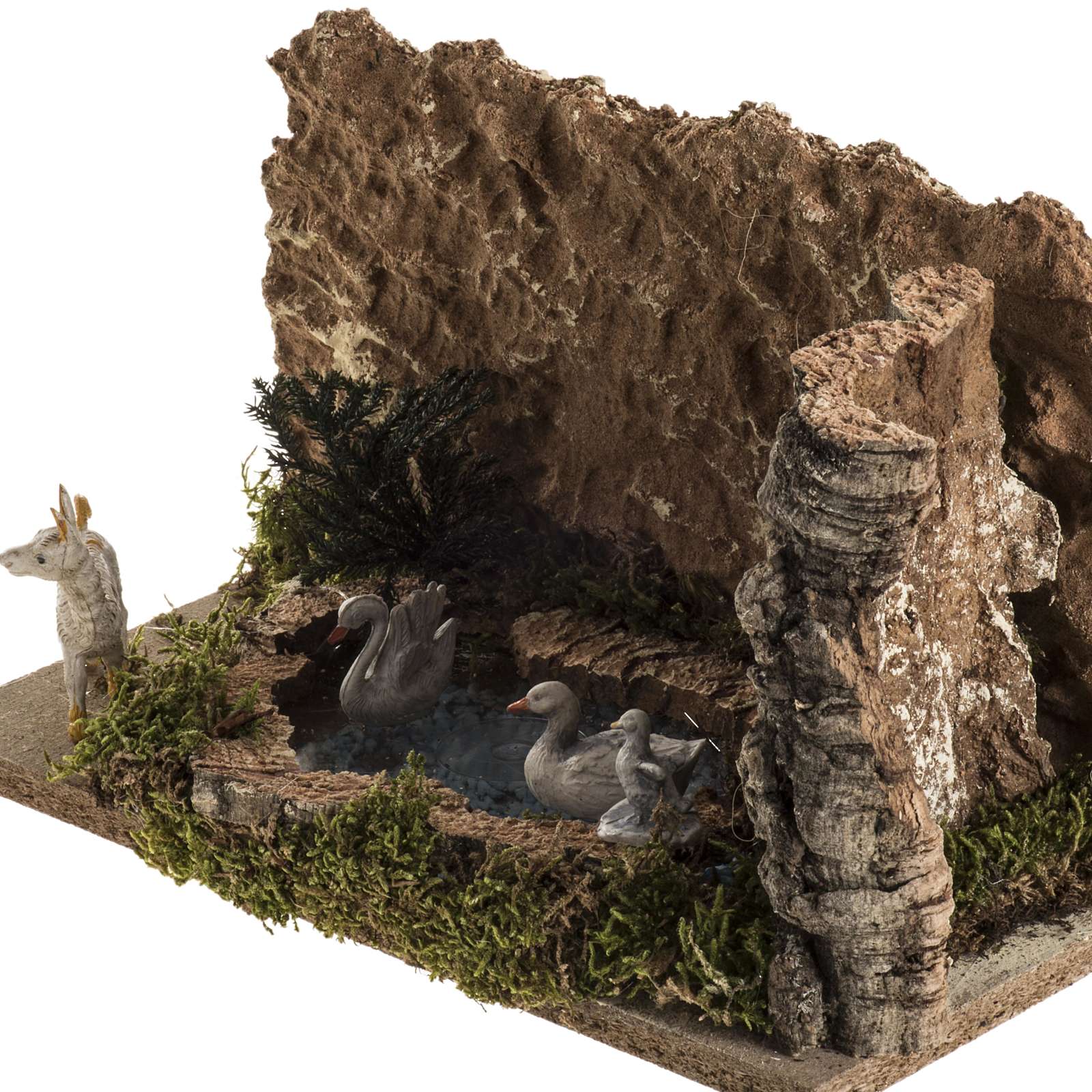 Nativity scene figurines, ducks in the lake and goat | online sales on ...