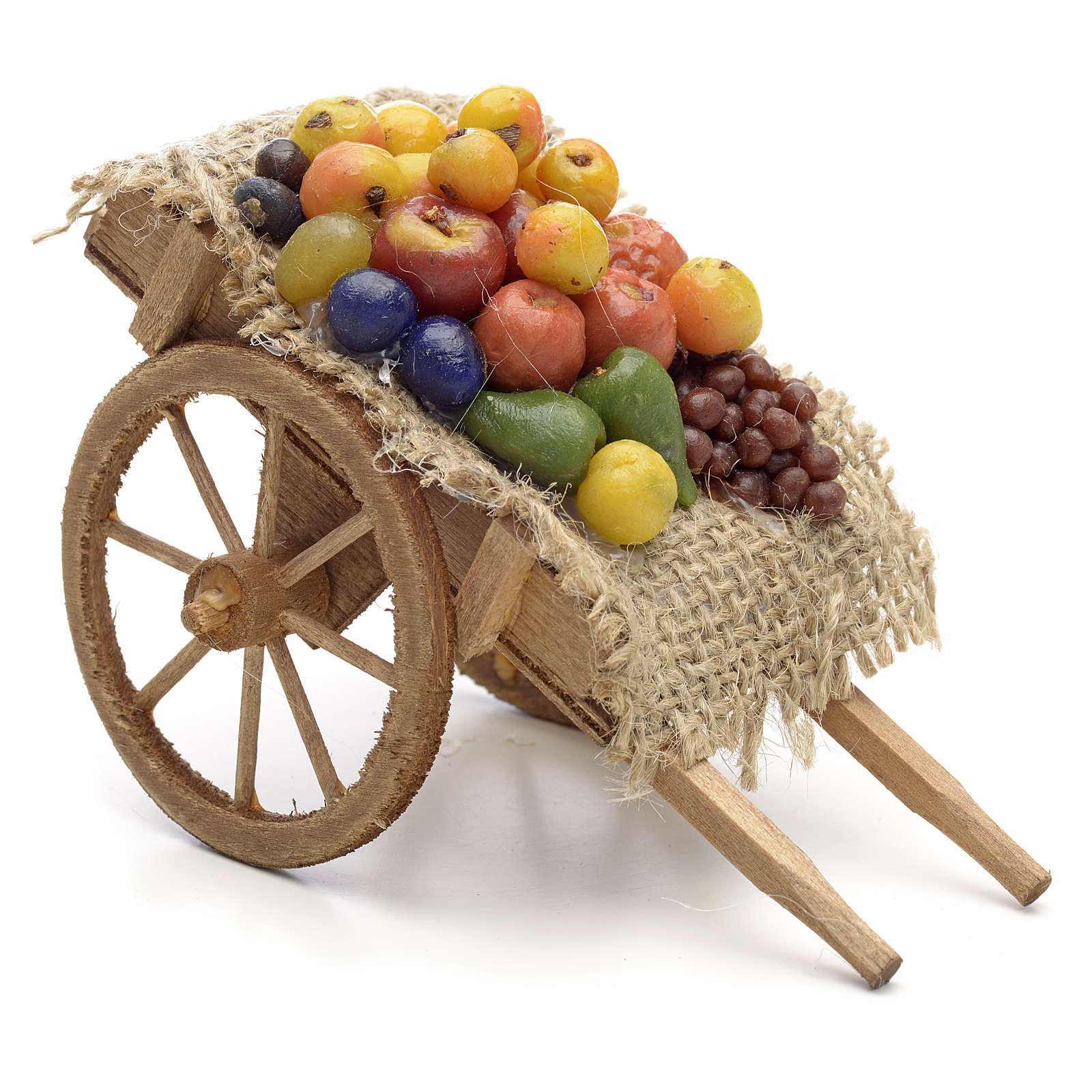 Char avec fruits et légumes en miniature crèche Napolitaine | vente en ...