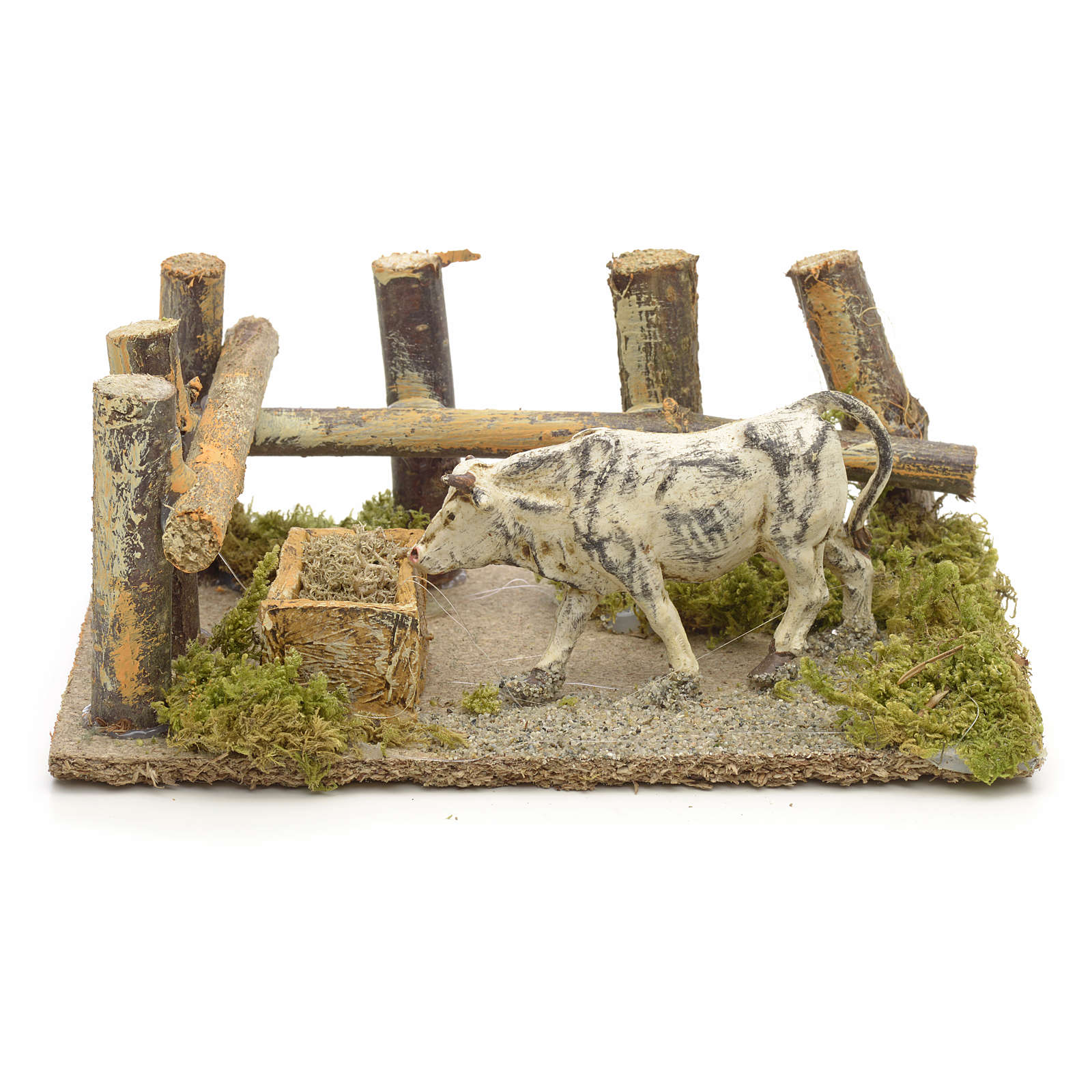 Nativity setting, ox at the manger 10x14x9cm | online sales on HOLYART ...
