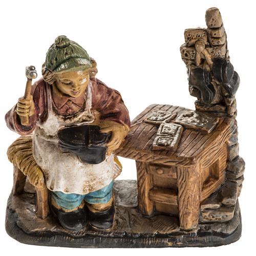 Nativity figurines, shoemaker in resin 10cm | online sales on HOLYART.com