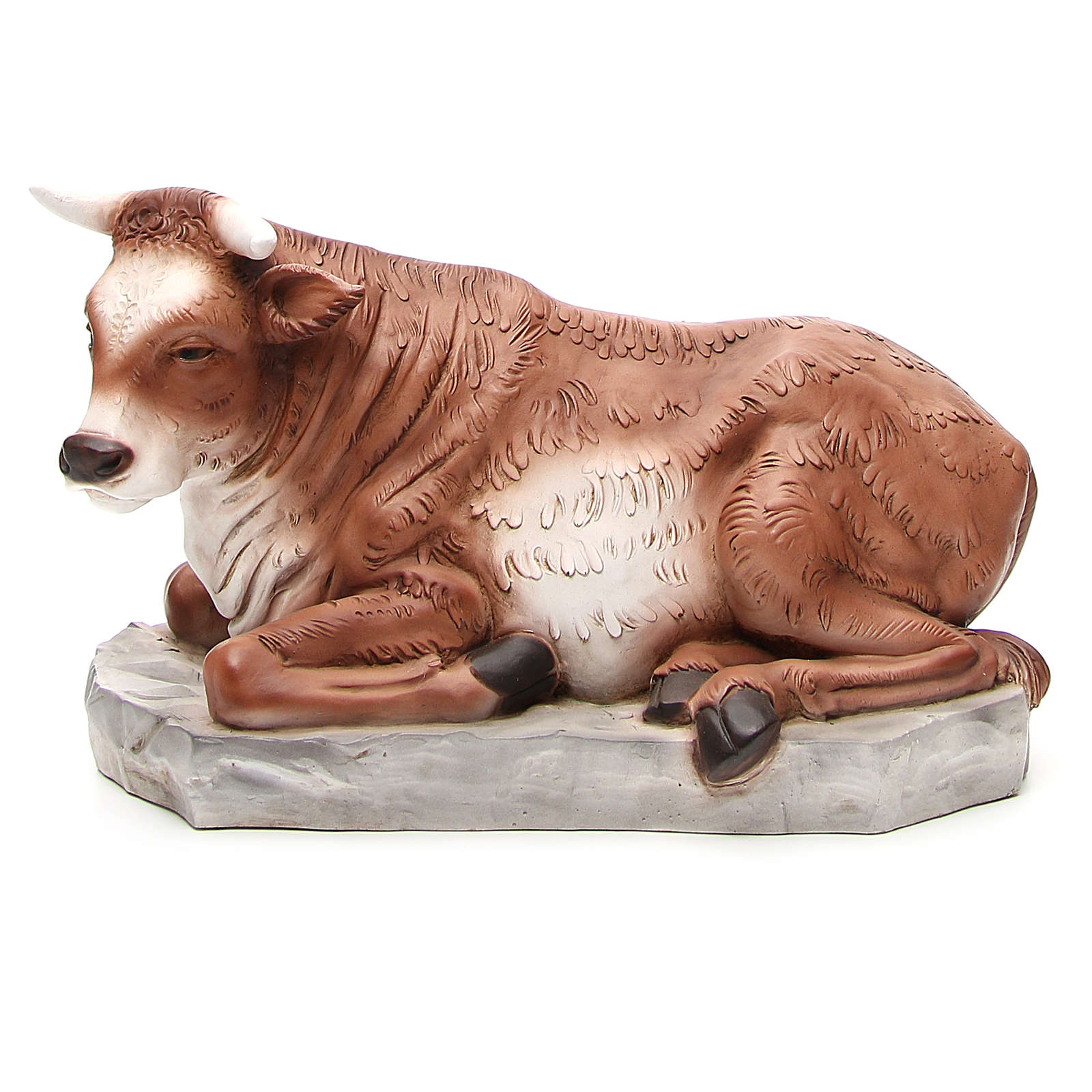 Ox for nativity scene in resin 65cm | online sales on HOLYART.com