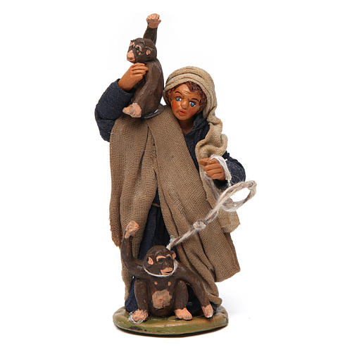 Nativity scene figurine, man with monkeys 10cm | online sales on ...