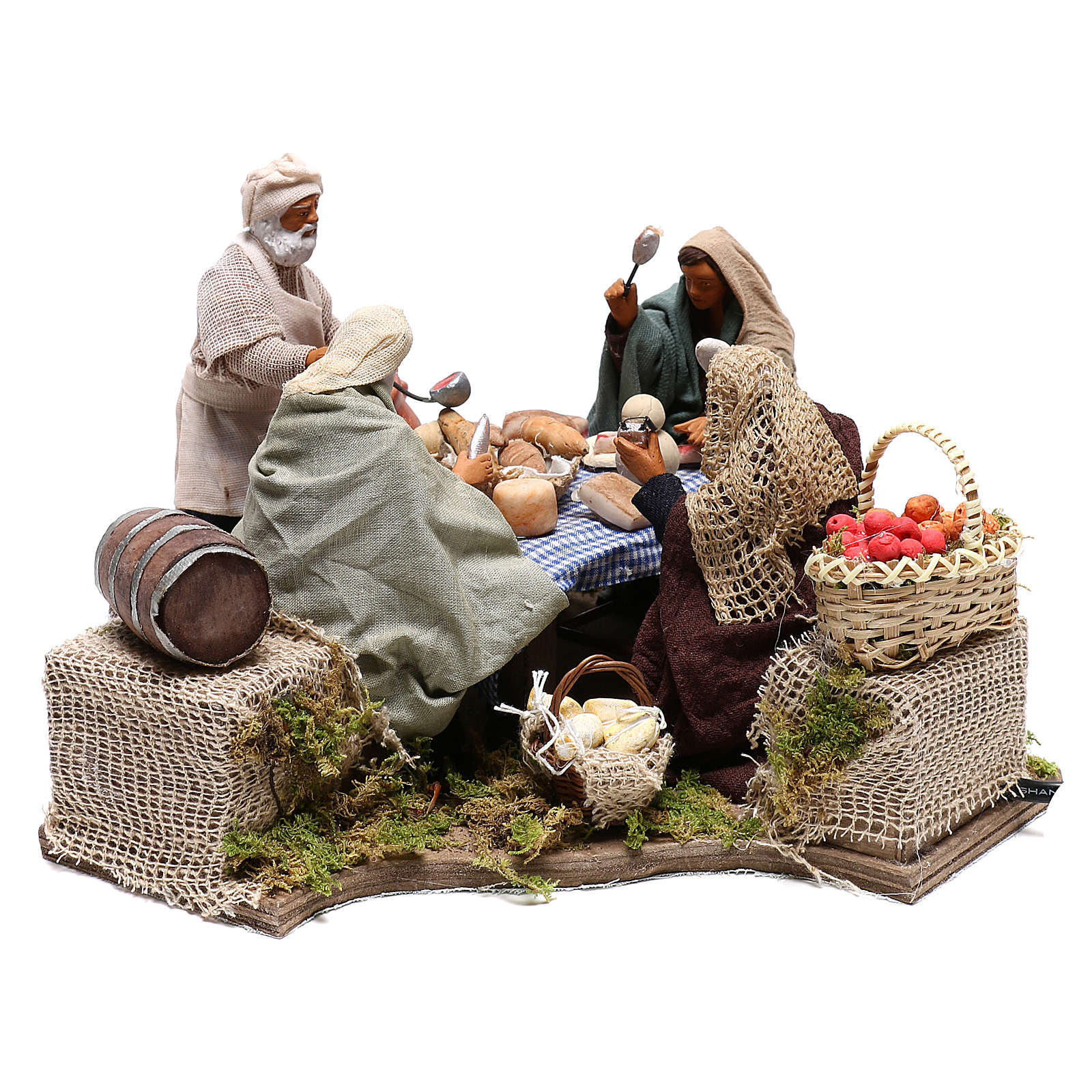 Animated nativity scene set, 4 characters 12 cm | online sales on ...