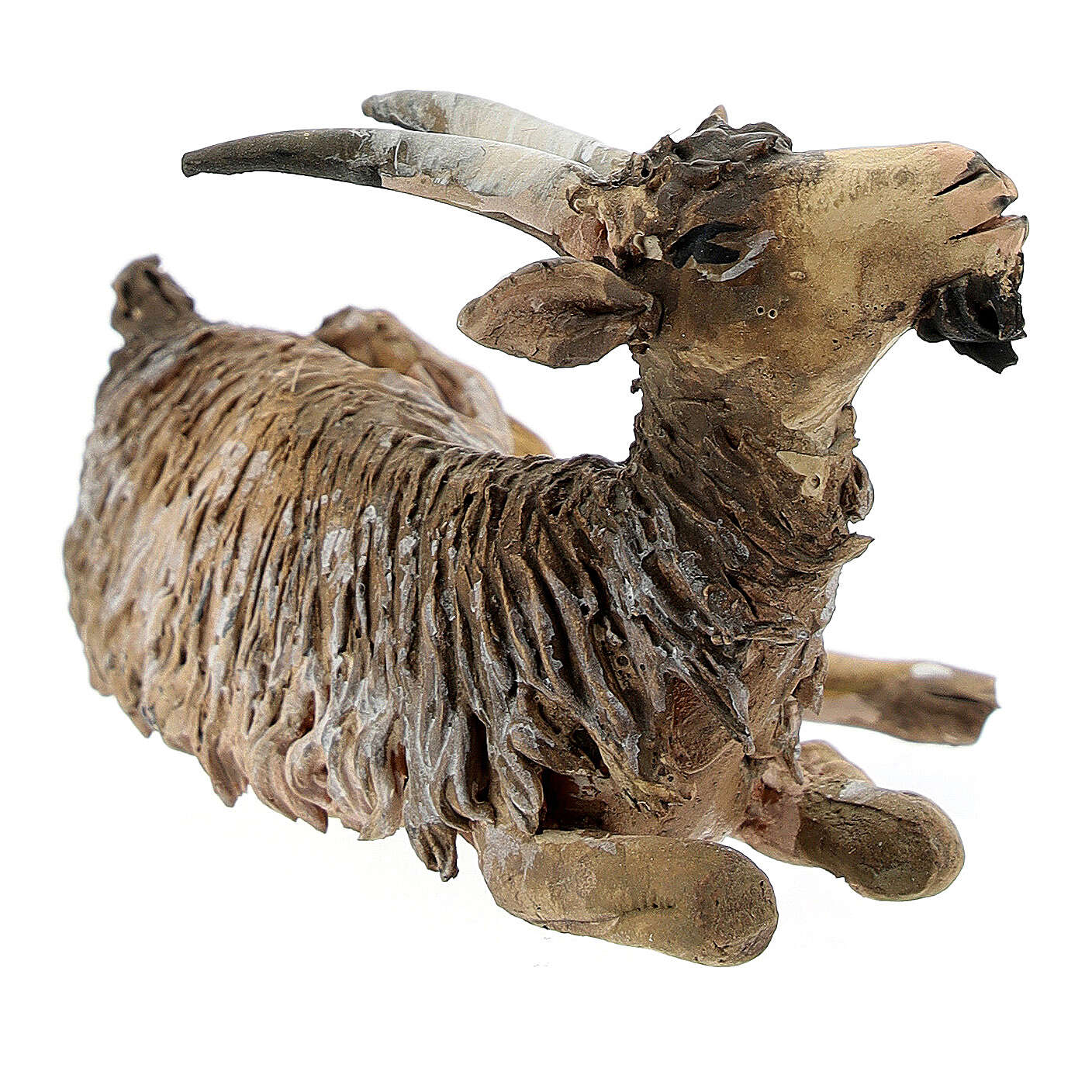 Cabra sentada Belén 13 cm Angela Tripi terracota | venta online en HOLYART