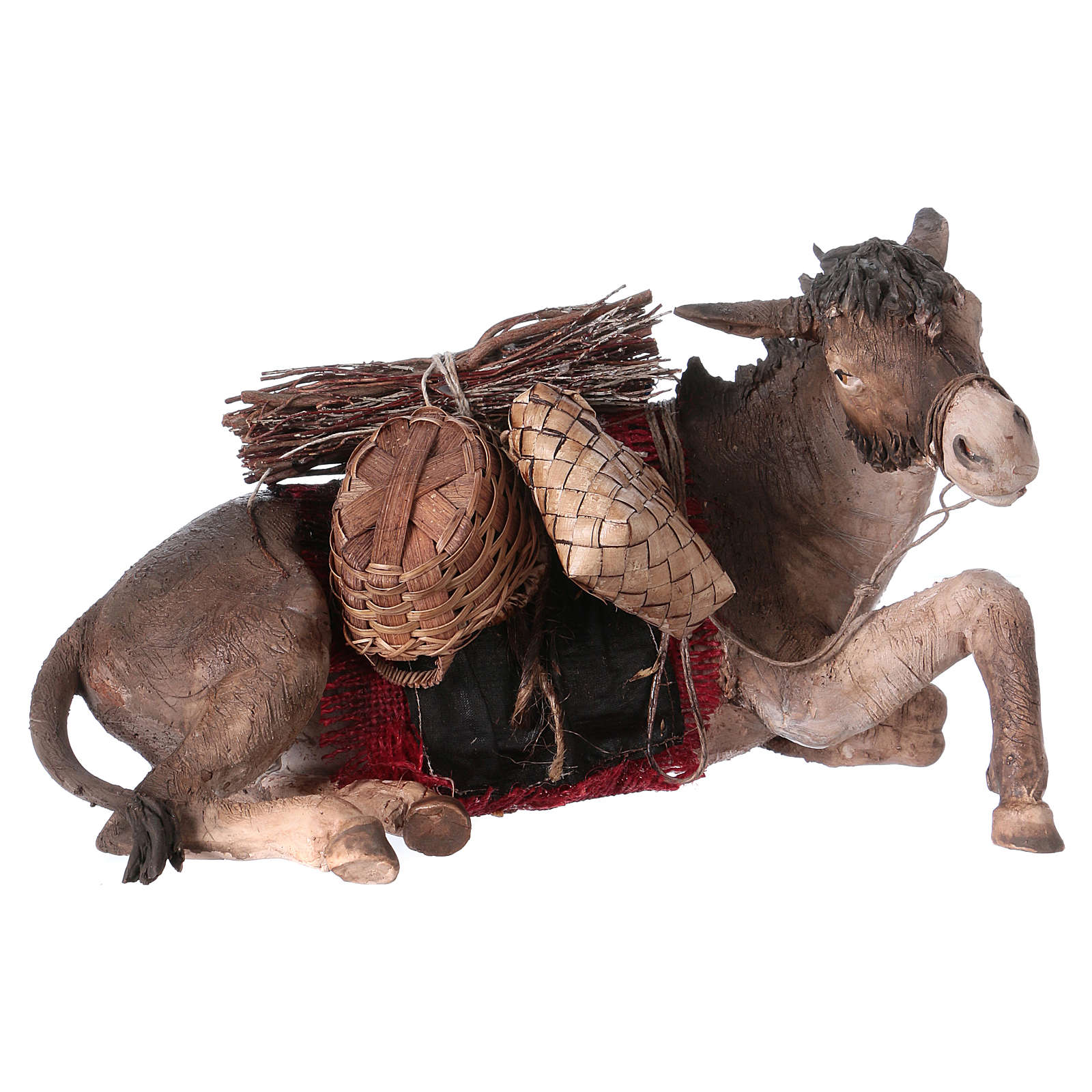 Laying donkey 30cm, Angela Tripi Nativity figurine | online sales on ...