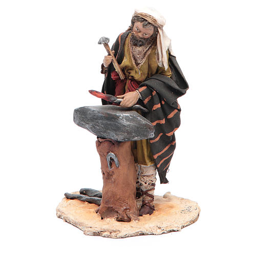 Blacksmith with anvil 13cm Angela Tripi | online sales on HOLYART.com