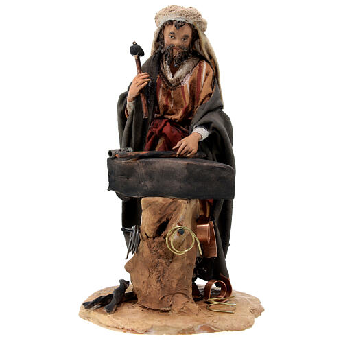 Blacksmith with anvil 13cm Angela Tripi | online sales on HOLYART.com