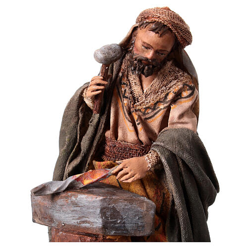 Blacksmith with anvil 13cm Angela Tripi | online sales on HOLYART.com