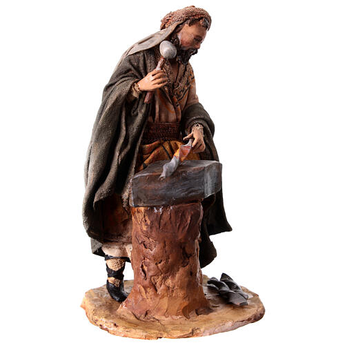 Blacksmith with anvil 13cm Angela Tripi | online sales on HOLYART.com