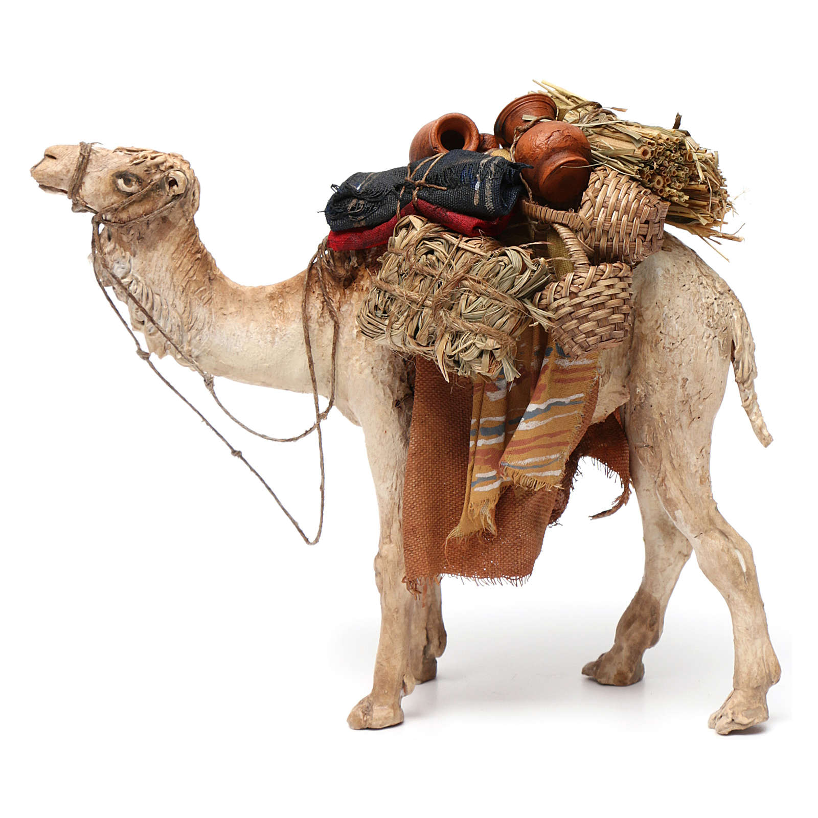 Nativity scene harnessed camel figurine 13 cm Angela Tripi | online ...