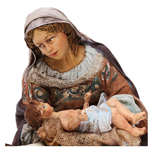 Natività Maria seduta 18 cm Tripi | vendita online su HOLYART