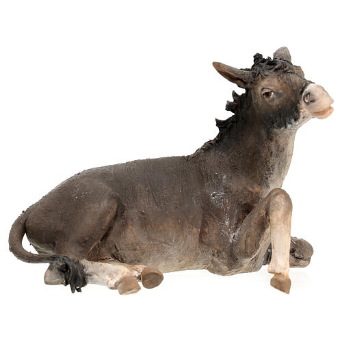 Donkey figurine Angela Tripi terracotta nativity 18 cm | online sales ...