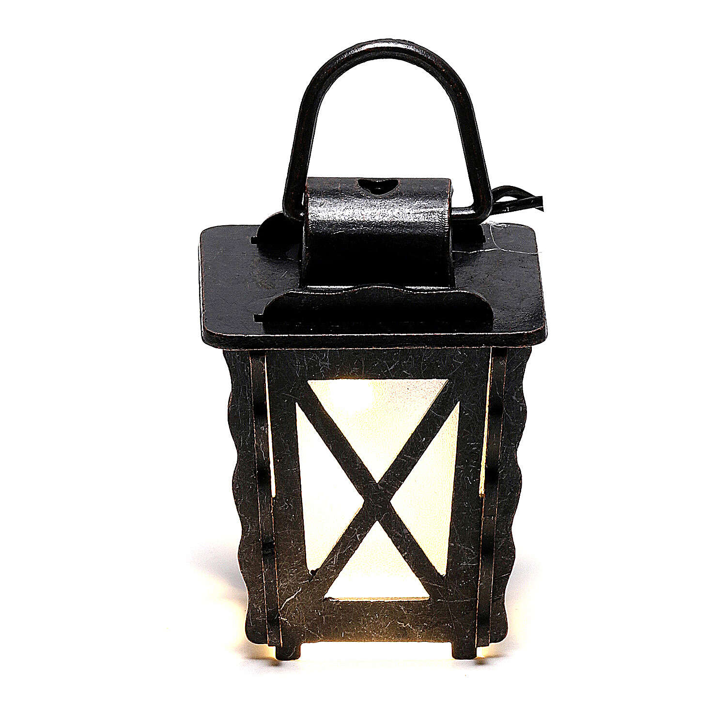 Mini lantern in metal with white light h 4 cm, for 8-10 | online sales ...