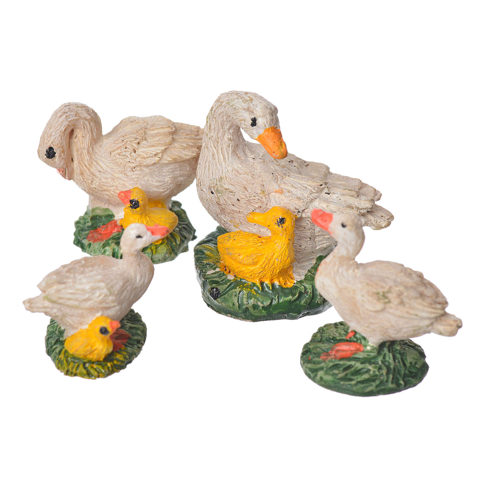 Nativity figurine, resin ducks, 4 pieces 10cm | online sales on HOLYART.com
