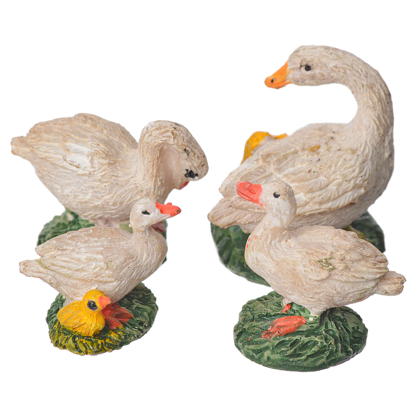 Nativity figurine, resin ducks, 4 pieces 10cm | online sales on HOLYART.com