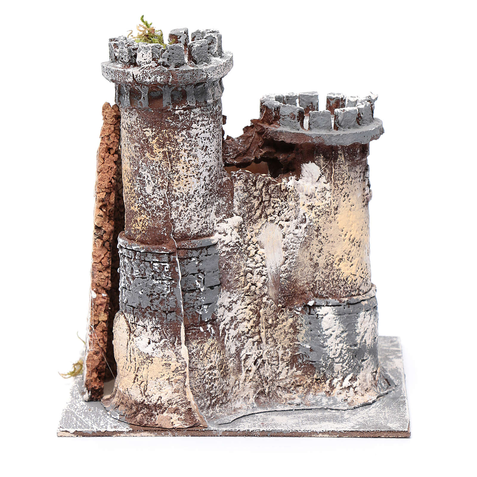 Castle in resin and cork 21x19x17cm for Neapolitan nativity | online ...