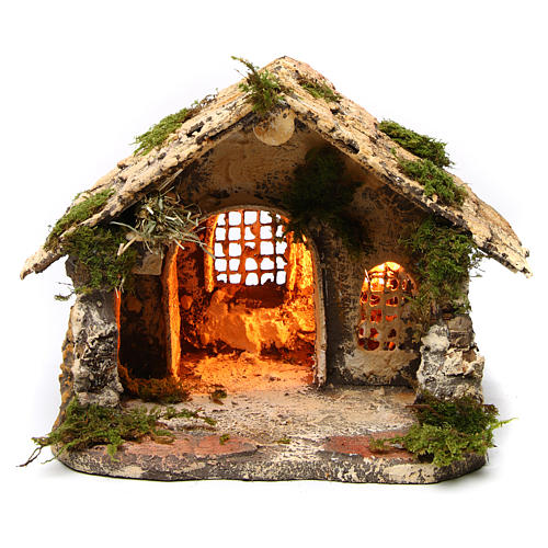 Capanna per scena Natività 15x25x25 cm presepe napoletano | vendita ...